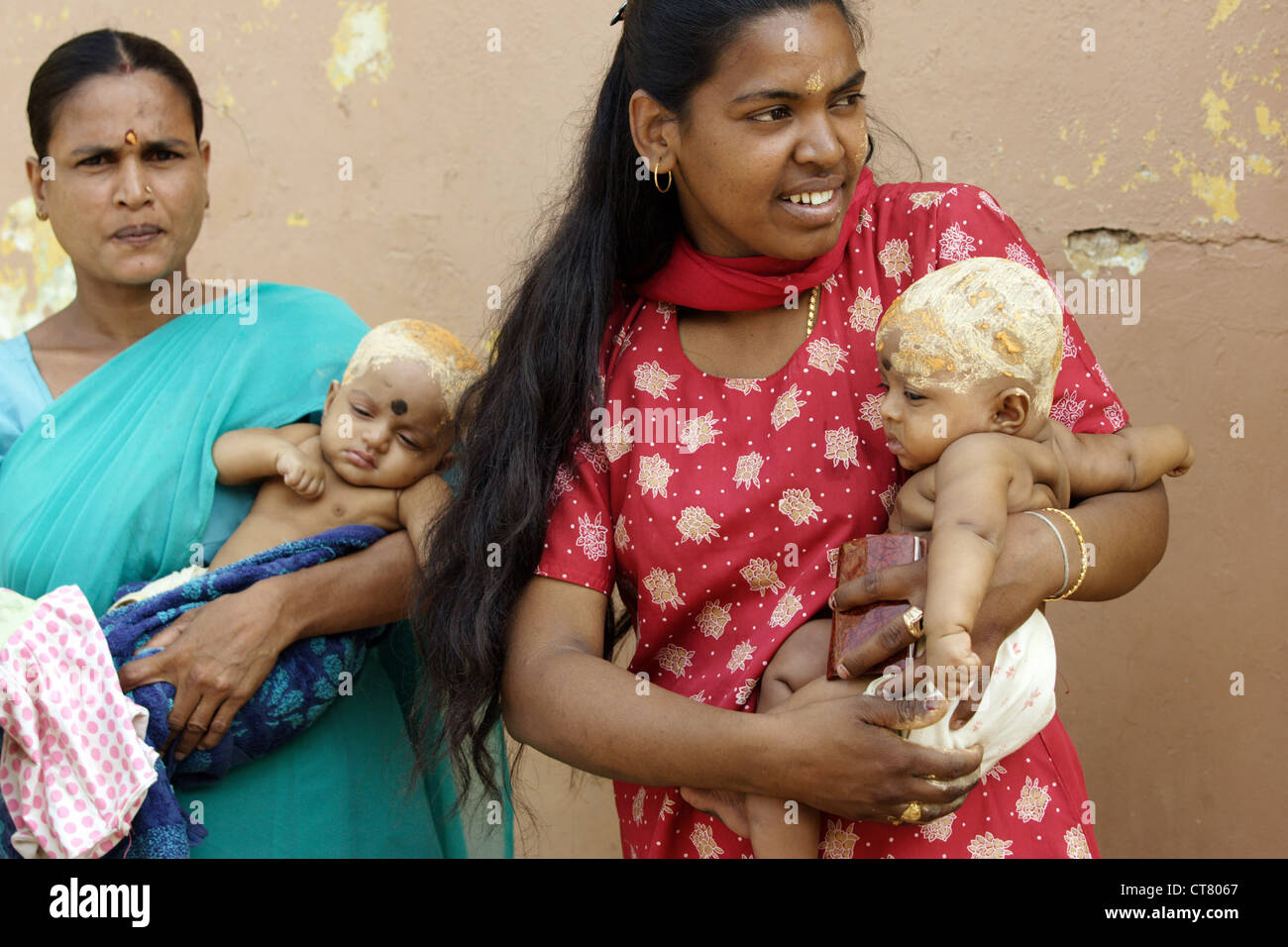 Hindu ritual in infants Stock Photo - Alamy