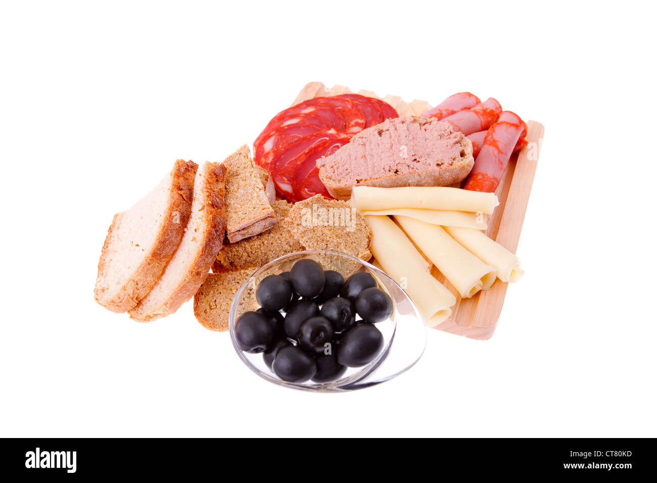 A set of food isolated on white Stock Photo - Alamy