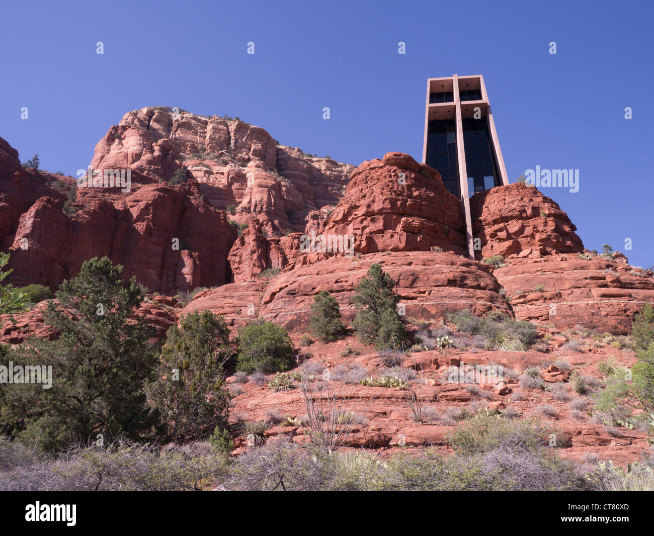 Chapel of the Holy Cross near Sedona, a town in Arizona, USA, famous ...