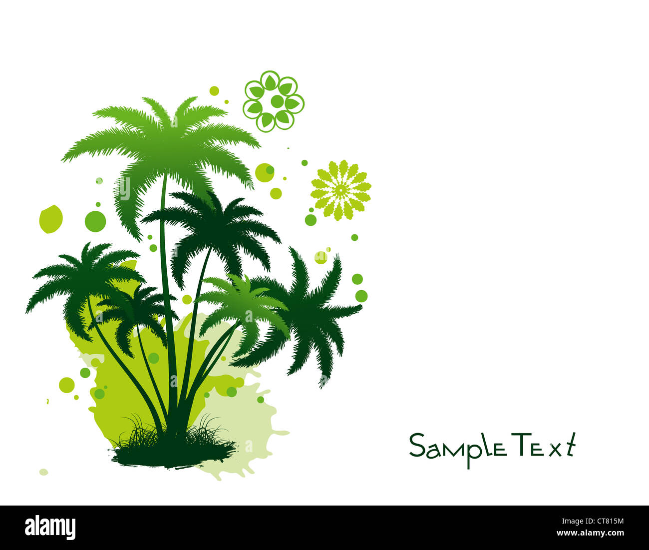 vector palm trees Stock Photo - Alamy