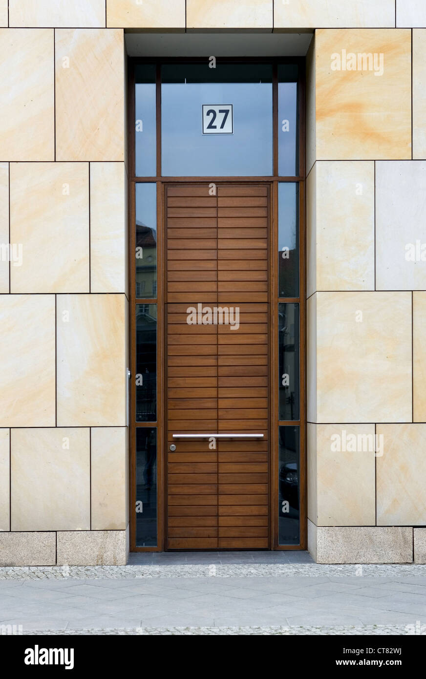 Berlin, modern house entrance Stock Photo - Alamy