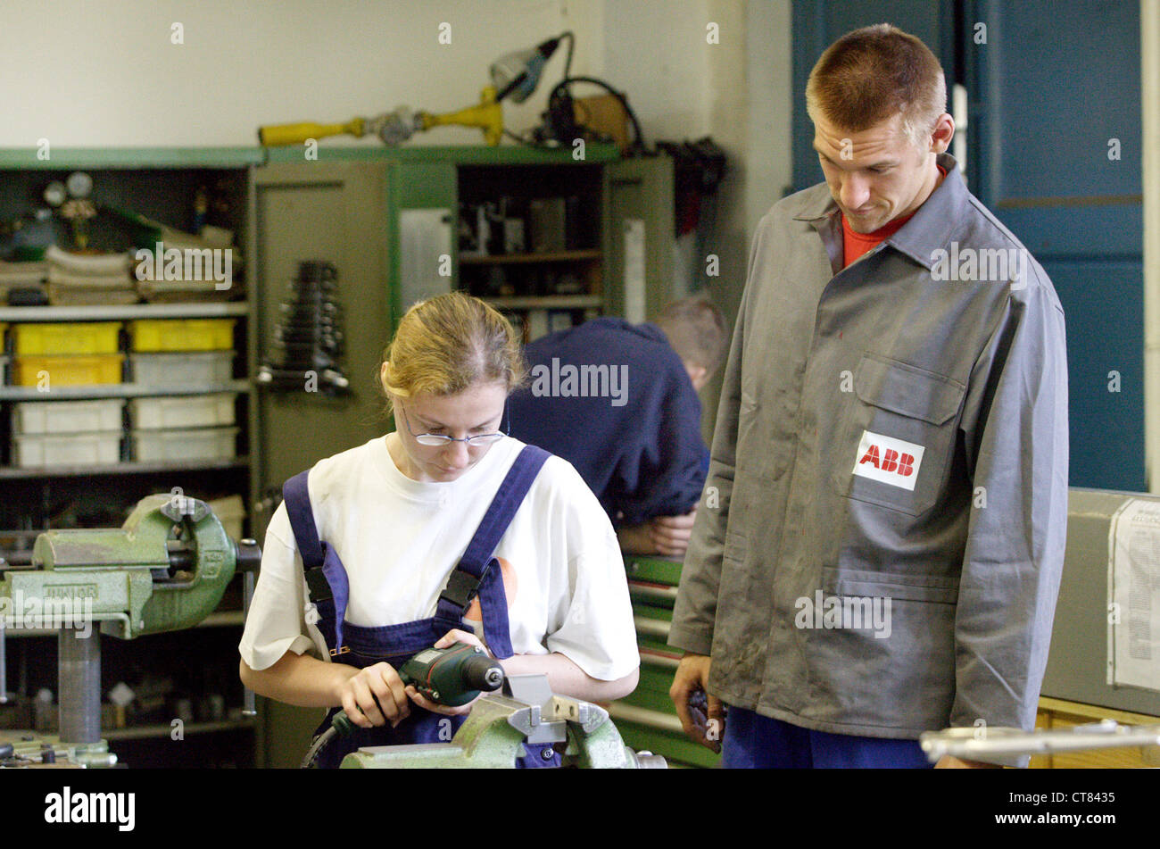 ABB training workshop Pankow Stock Photo - Alamy