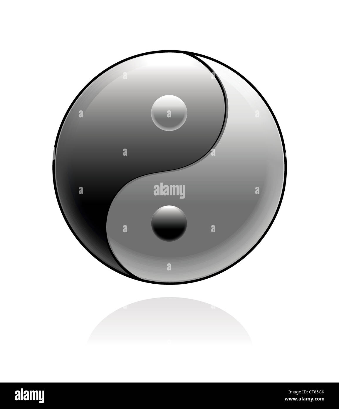 vector ying yang symbol Stock Photo - Alamy
