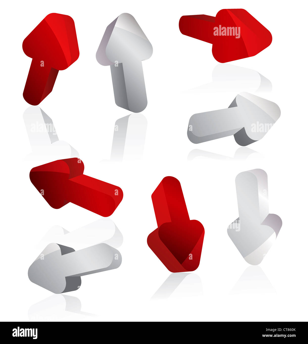 vector 3d arrows Stock Photo - Alamy