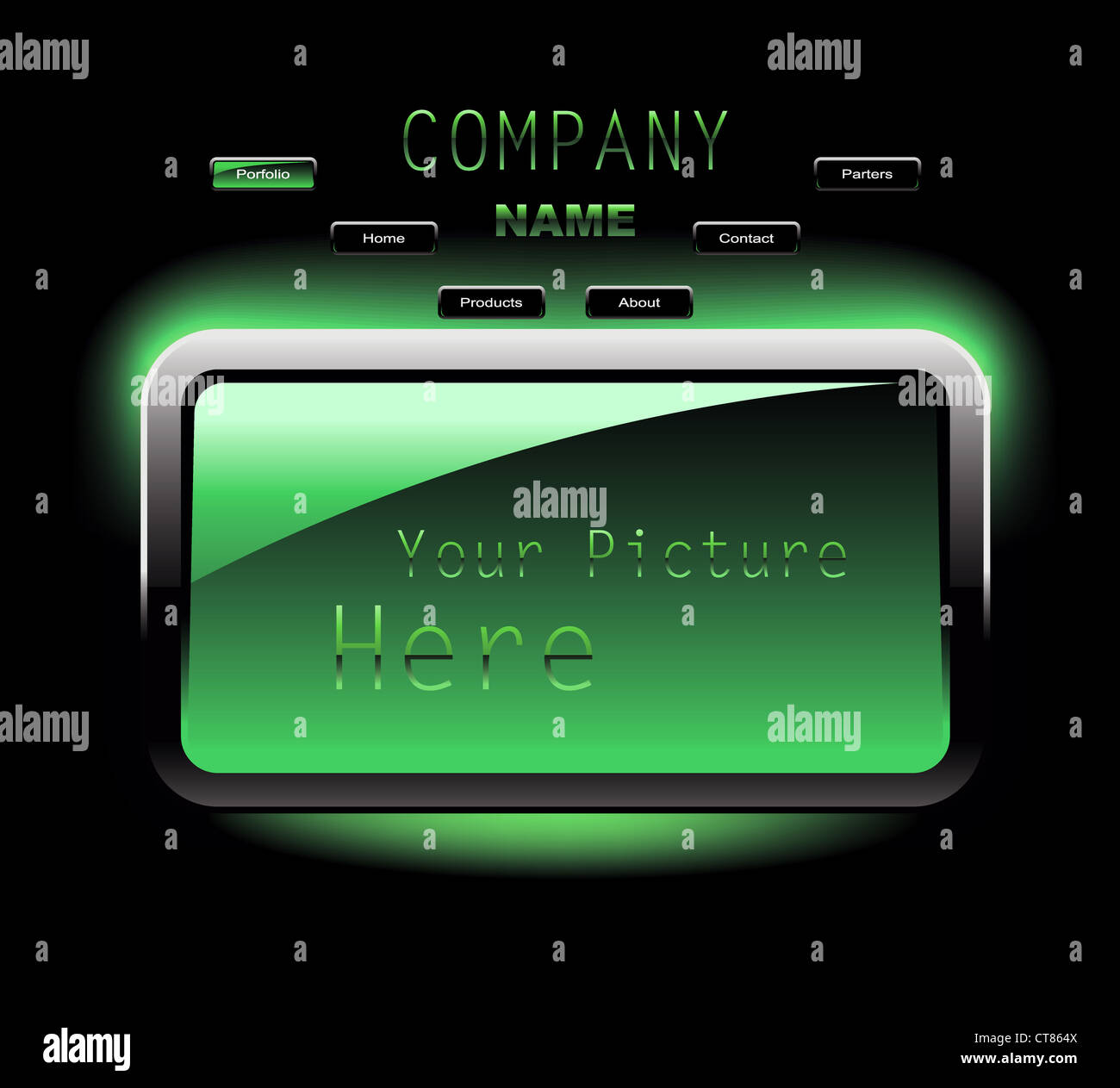 editable website template Stock Photo - Alamy