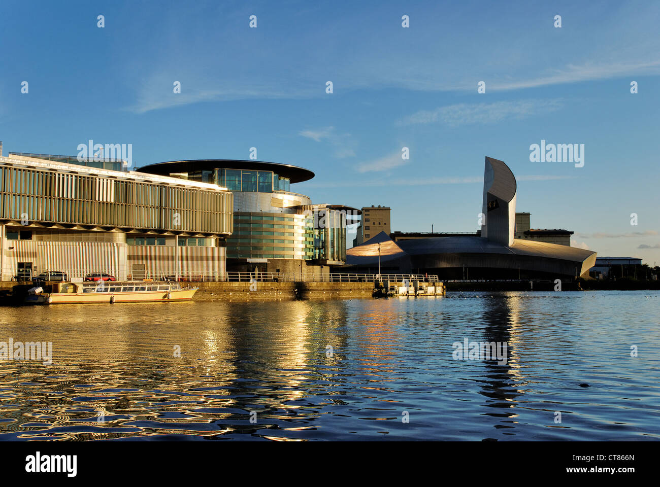 Lowry Art Gallery and Imperial War Museum North Stock Photo - Alamy