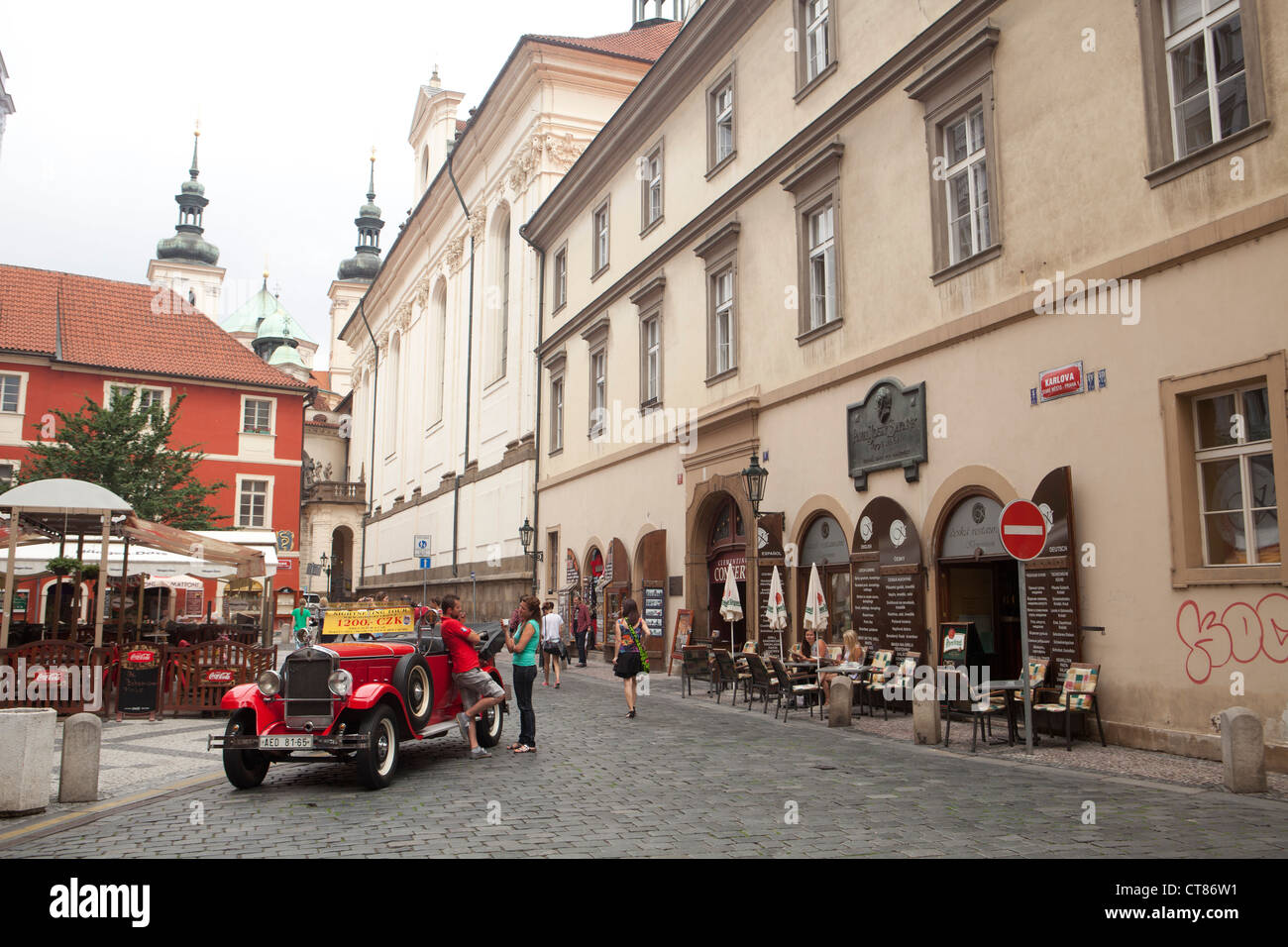 Prague city streets Stock Photo - Alamy