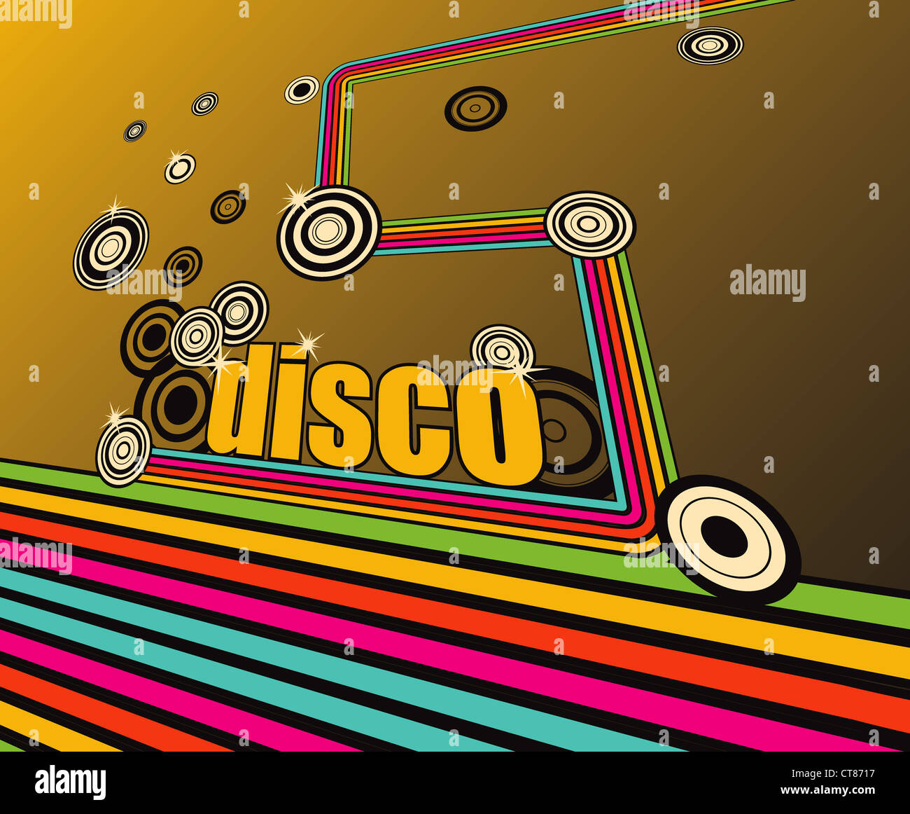 abstract illustration of a disco background Stock Photo - Alamy