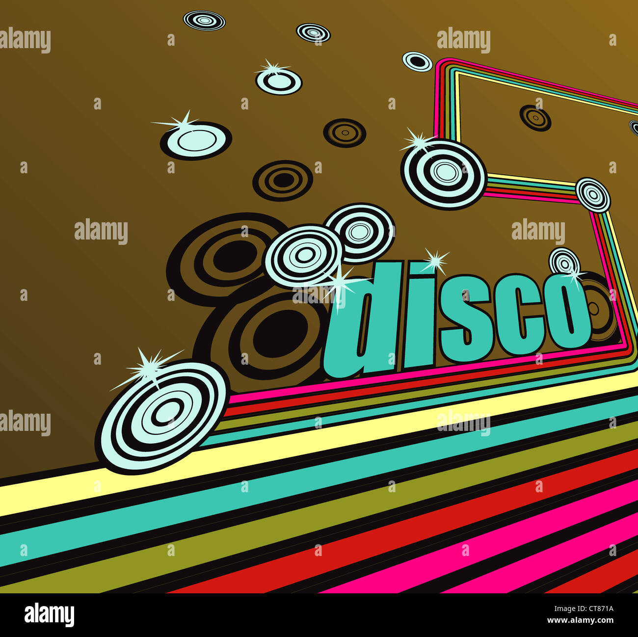 abstract illustration of a disco background Stock Photo - Alamy