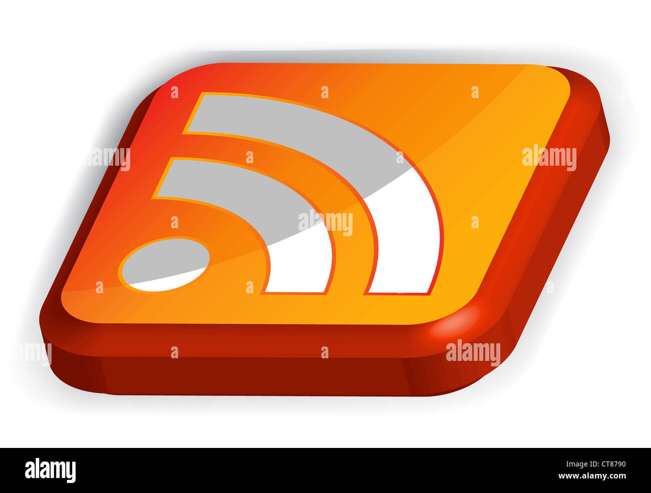 vector rss 3d icon Stock Photo - Alamy