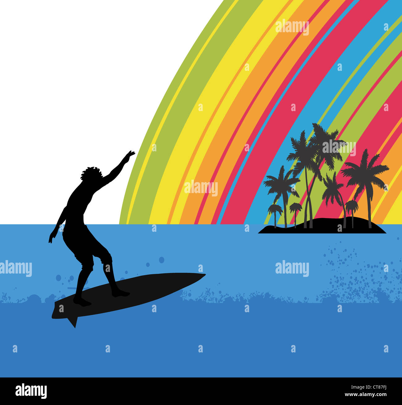 surfer with abstract background Stock Photo - Alamy