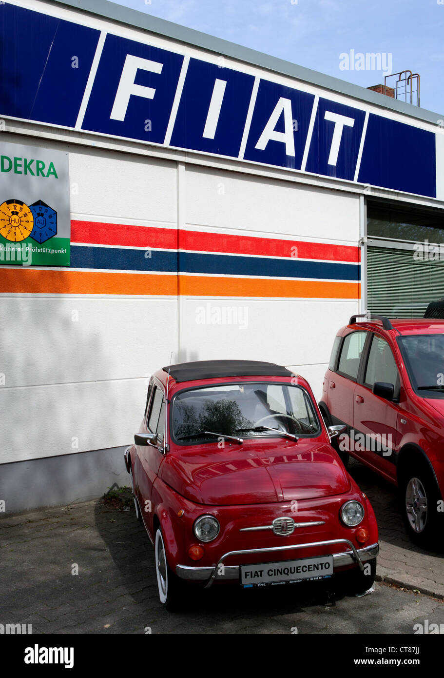 an old Fiat Cinquecento Stock Photo - Alamy