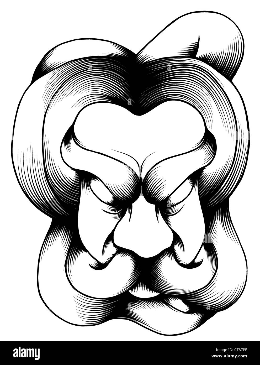 isolated monster head Stock Photo - Alamy