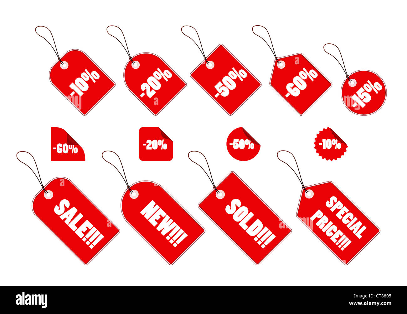 vector shopping tags Stock Photo - Alamy