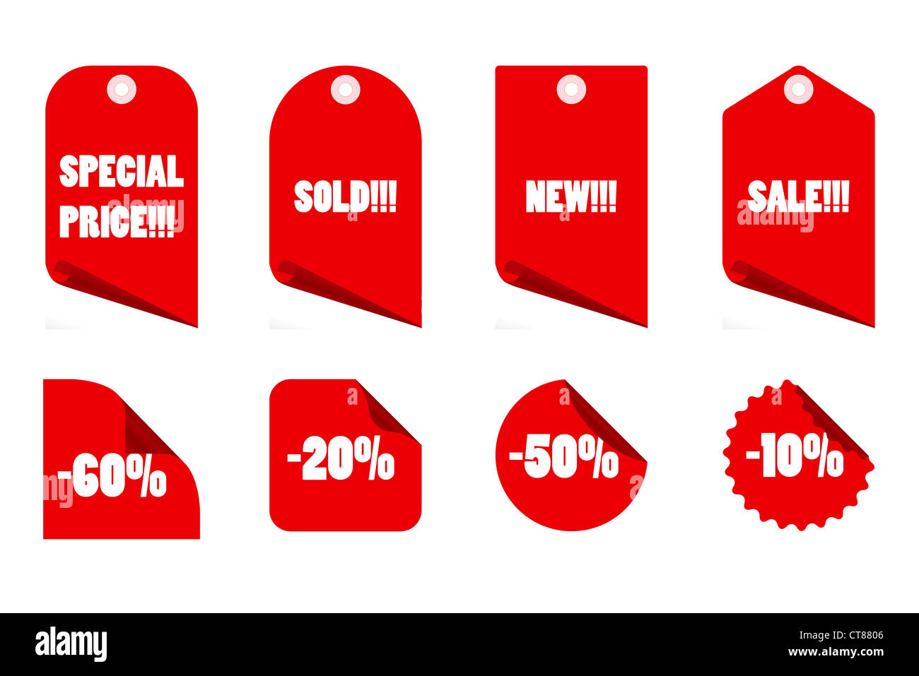 vector shopping tags Stock Photo - Alamy