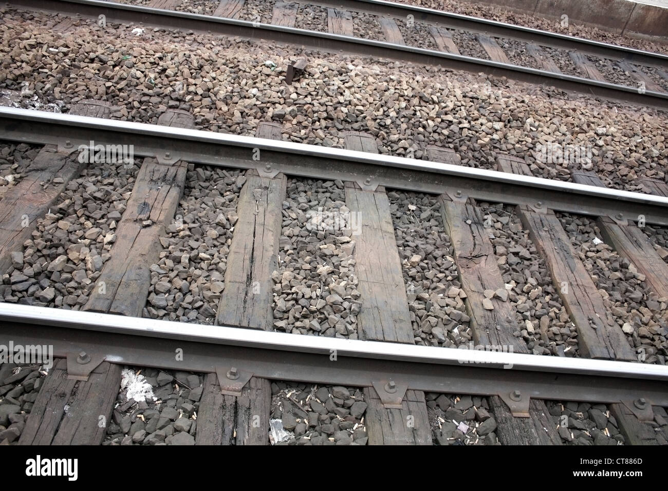 Old rail way tracks hi-res stock photography and images - Alamy