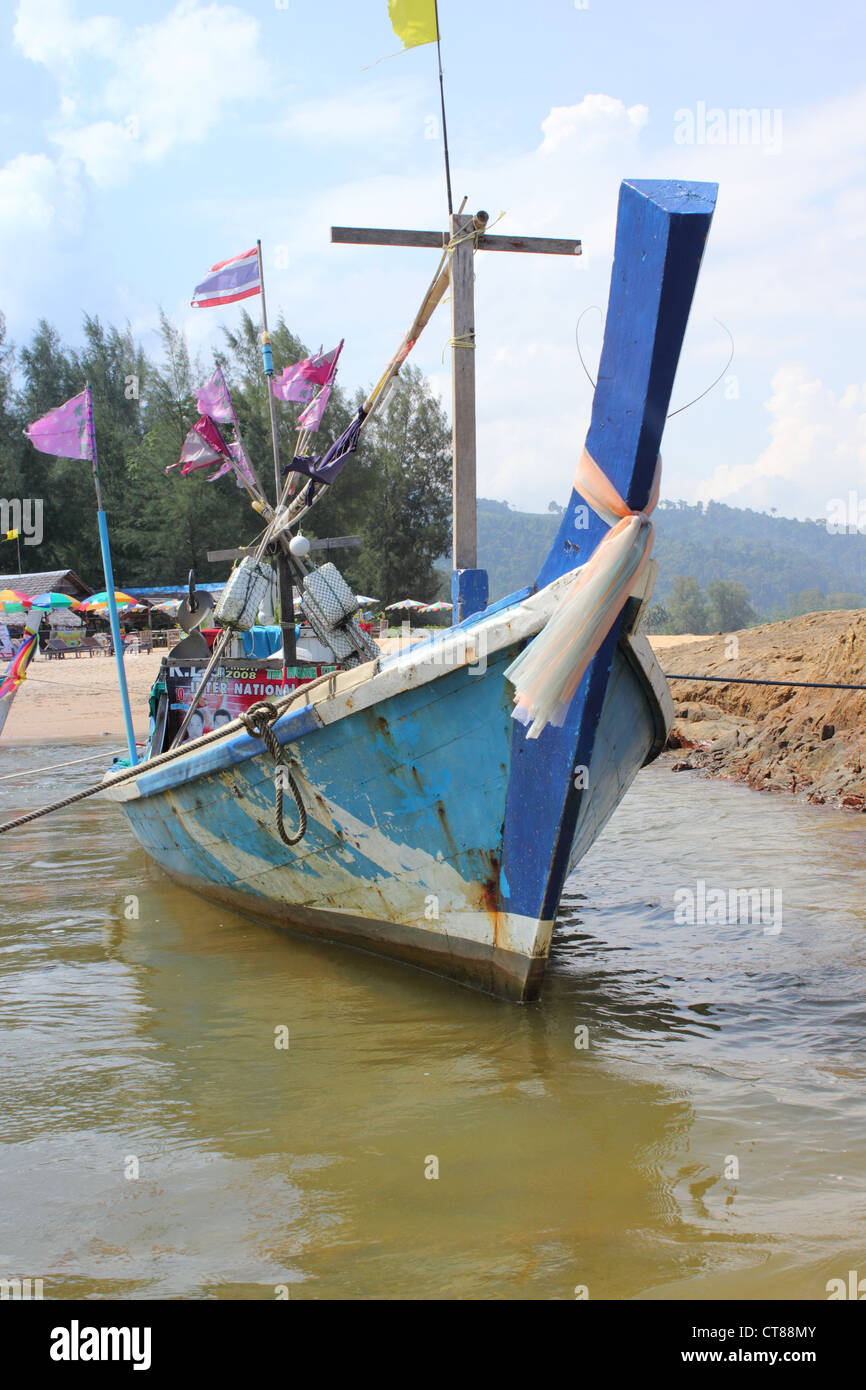 Fishing Tailboats of Thailand Stock Photo - Alamy