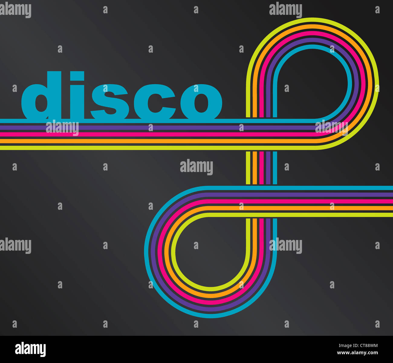disco background with rainbow Stock Photo - Alamy