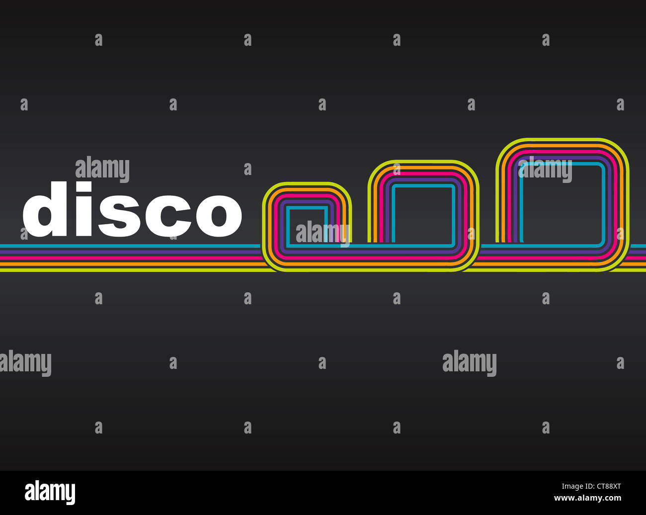 disco background with rainbow Stock Photo - Alamy