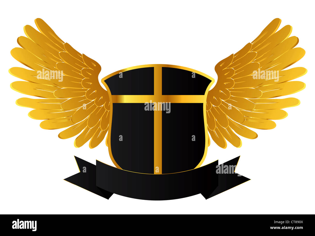 Shield Ribbon High Resolution Stock Photography and Images - Alamy