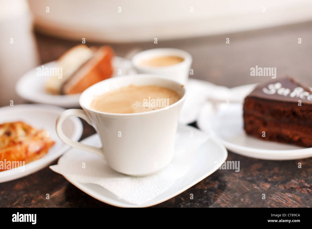 coffee with cake Stock Photo - Alamy