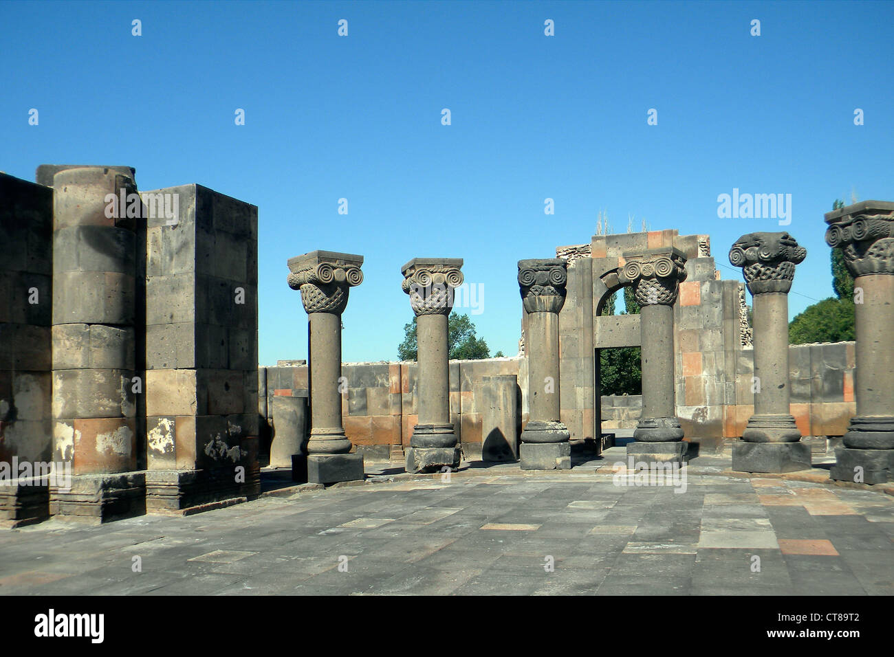 Armenia, Yerevan, Zvartnots cathedral Stock Photo - Alamy