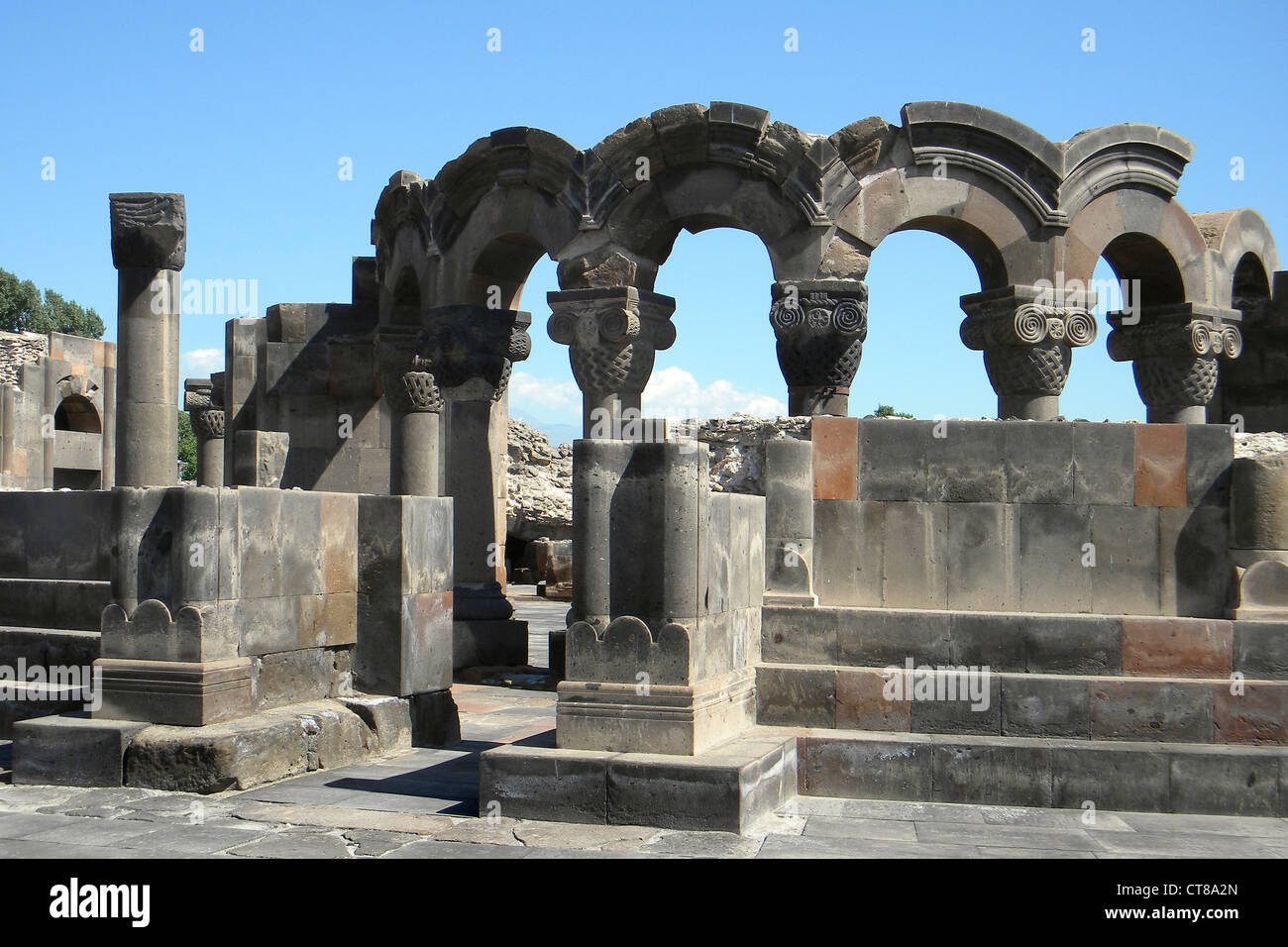 Armenia, Yerevan, Zvartnots cathedral Stock Photo - Alamy