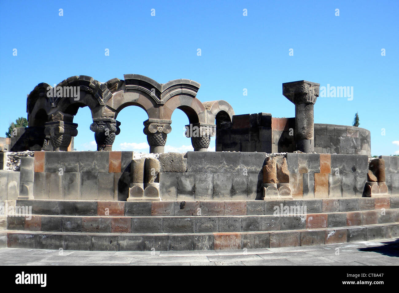 Armenia, Yerevan, Zvartnots cathedral Stock Photo - Alamy