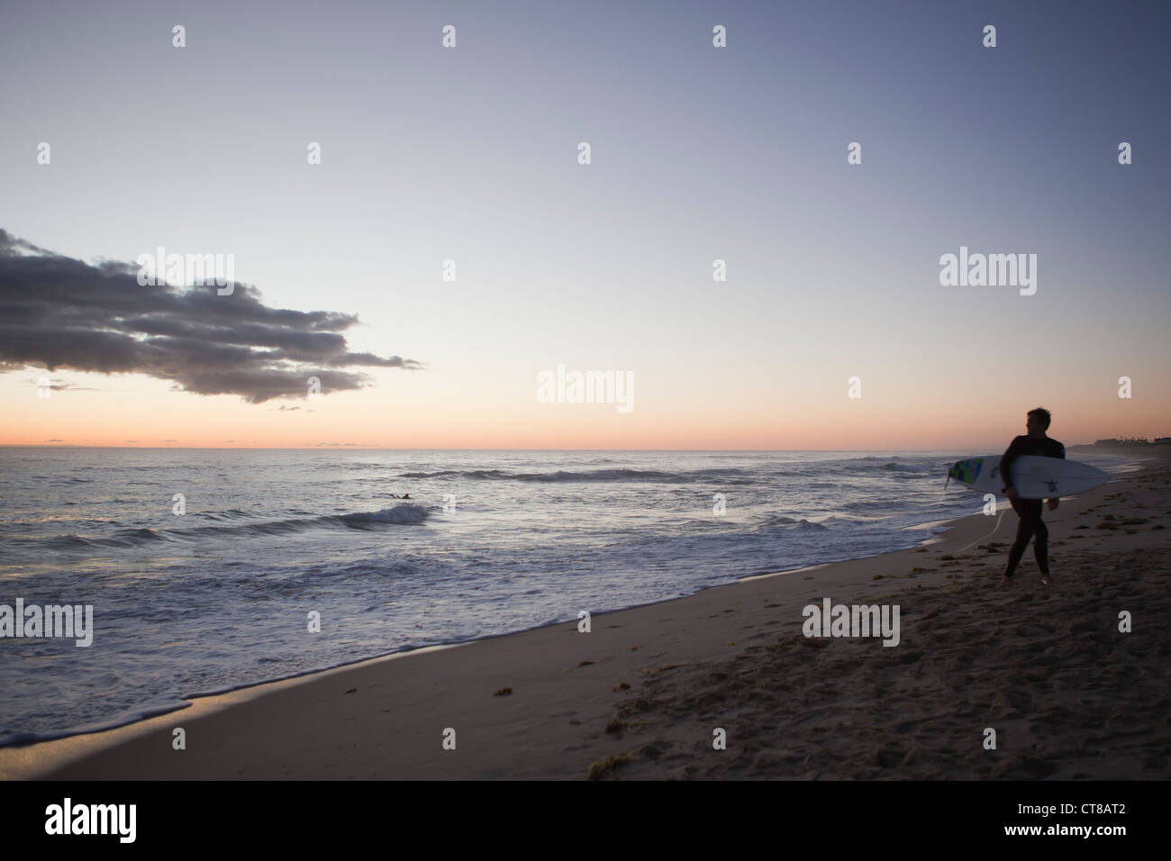 Scarborough beach during sunset in Perth, Western Australia Stock Photo ...