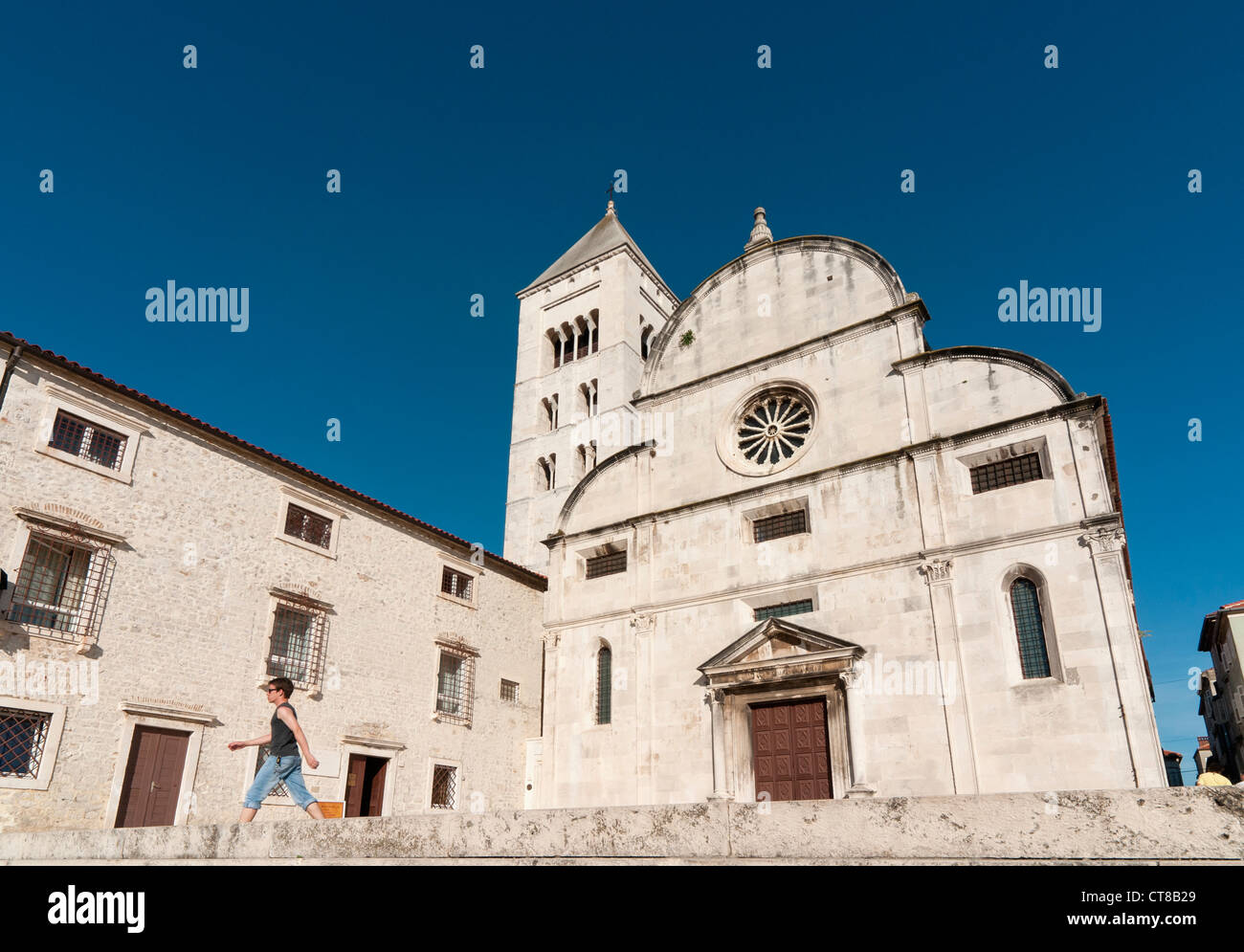 St Mary's Church (Crkva svete Marije) with Romanesque Campanile and Benedictine Convent in Zadar ...