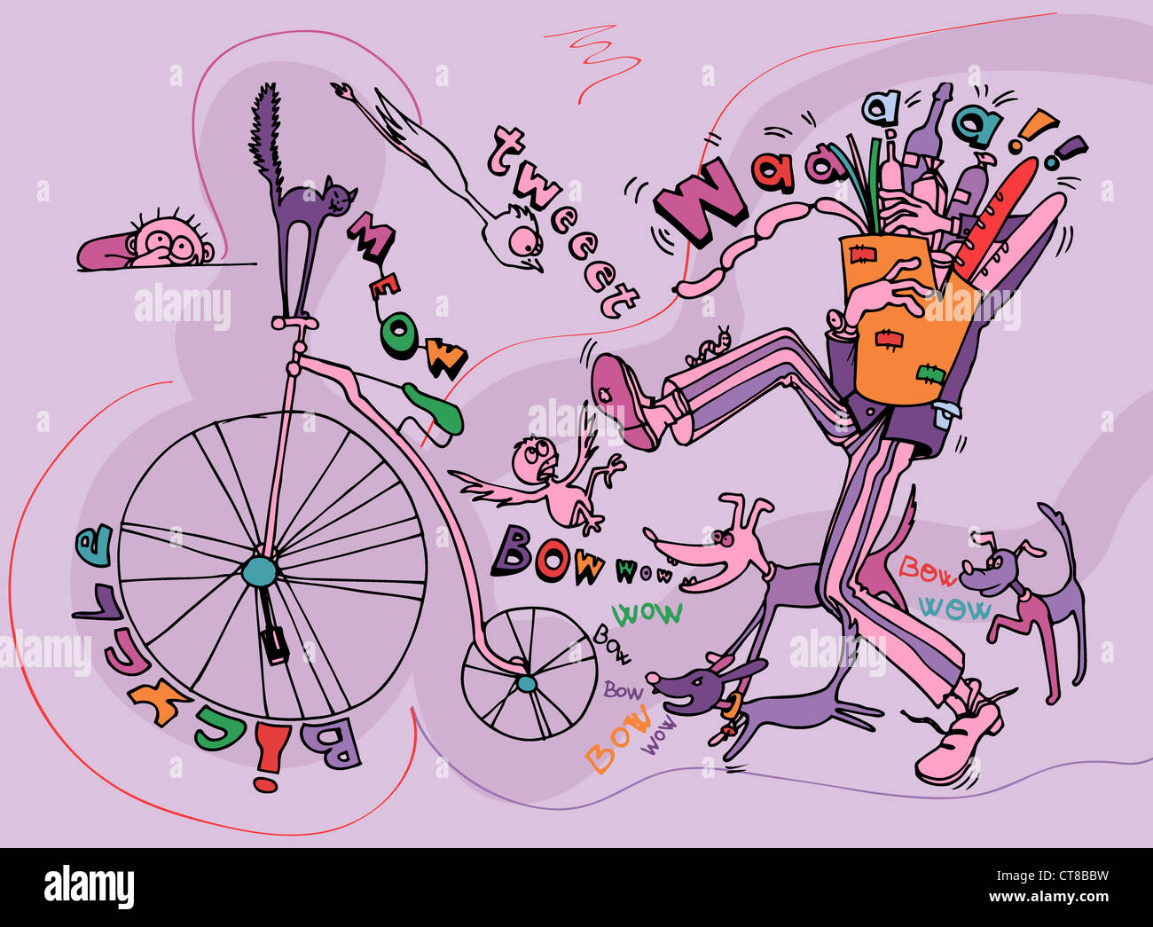 Funny doodles hi-res stock photography and images - Alamy