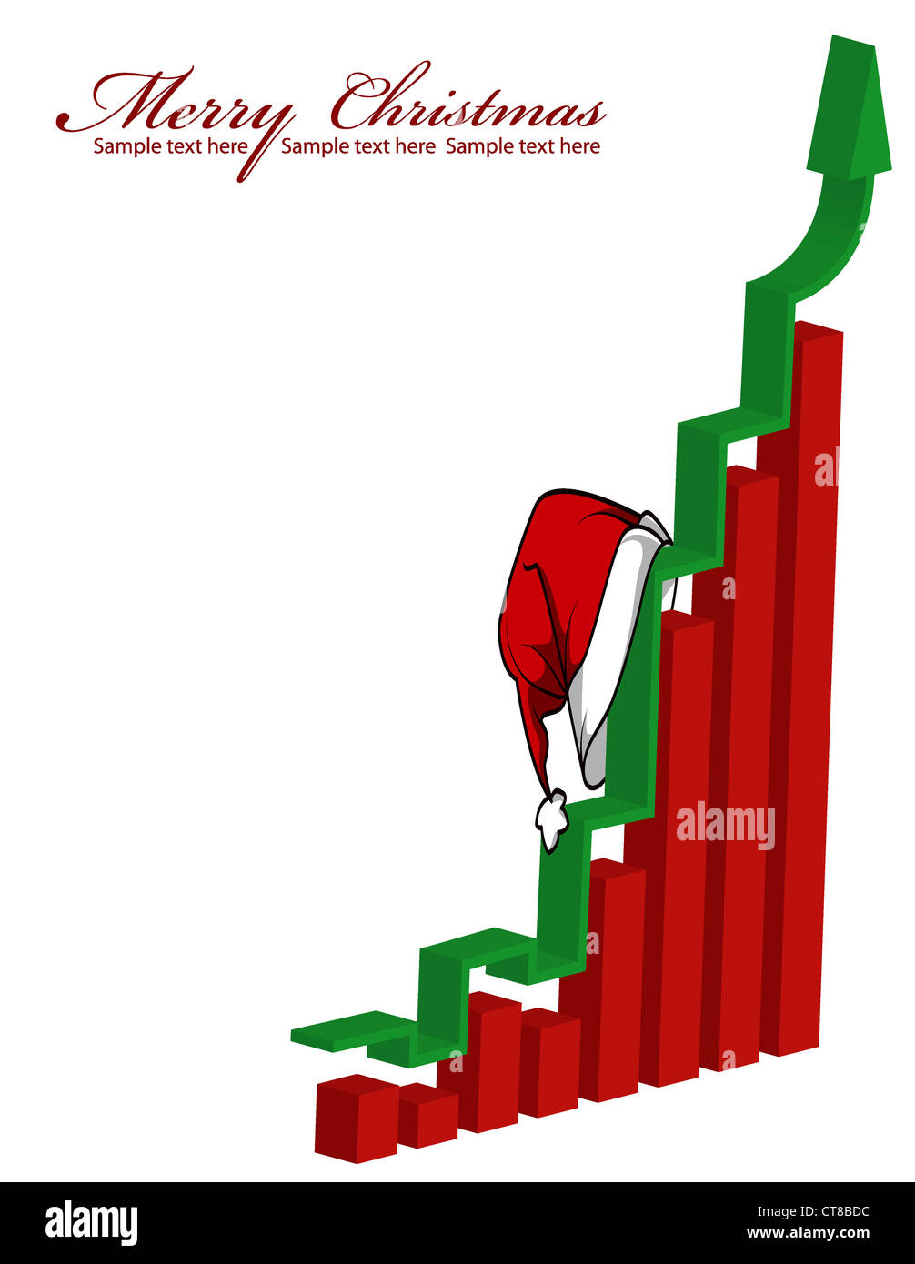 christmas business graph Stock Photo - Alamy