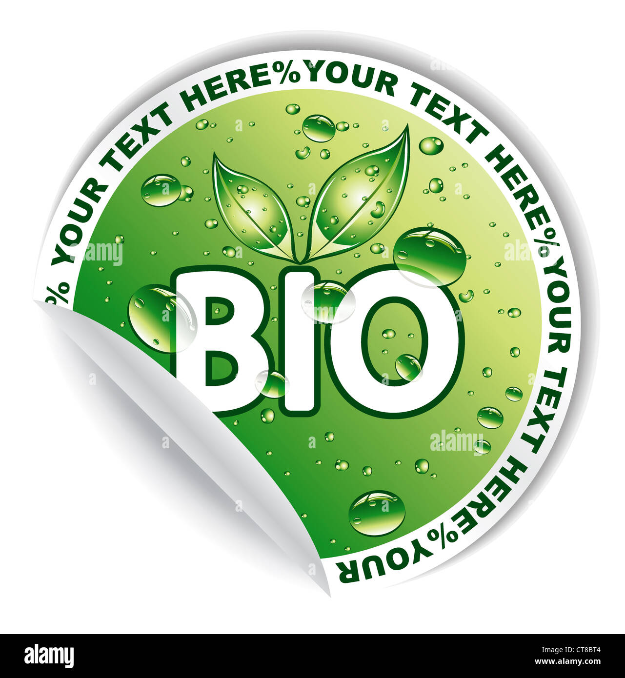 vector environmental sticker Stock Photo - Alamy