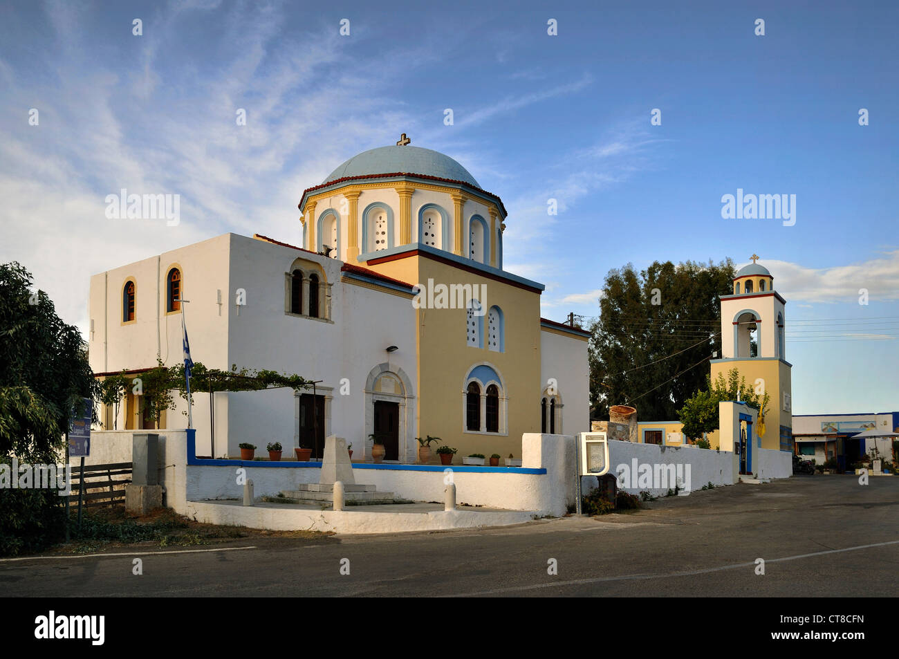 Iconic blue and white church hi-res stock photography and images - Alamy