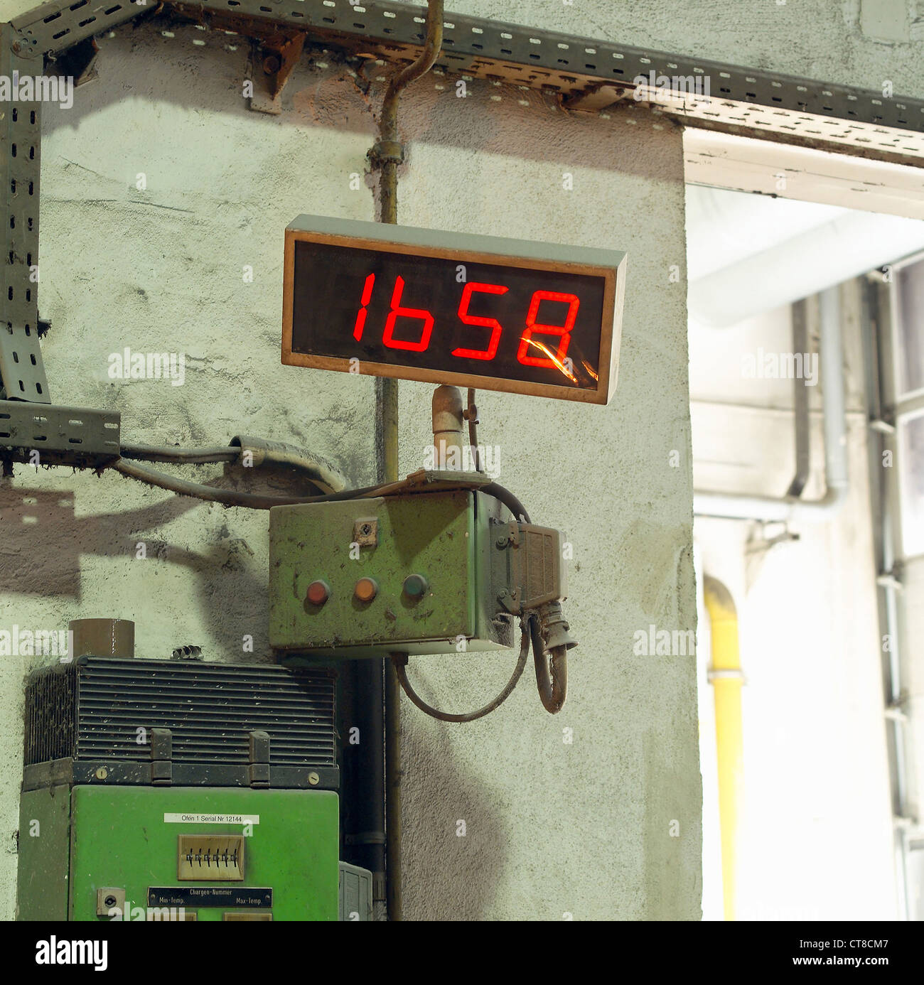 Power indicator for blast furnaces Stock Photo - Alamy