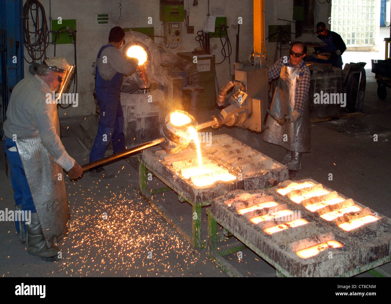 Steel foundry in Bavaria Stock Photo - Alamy