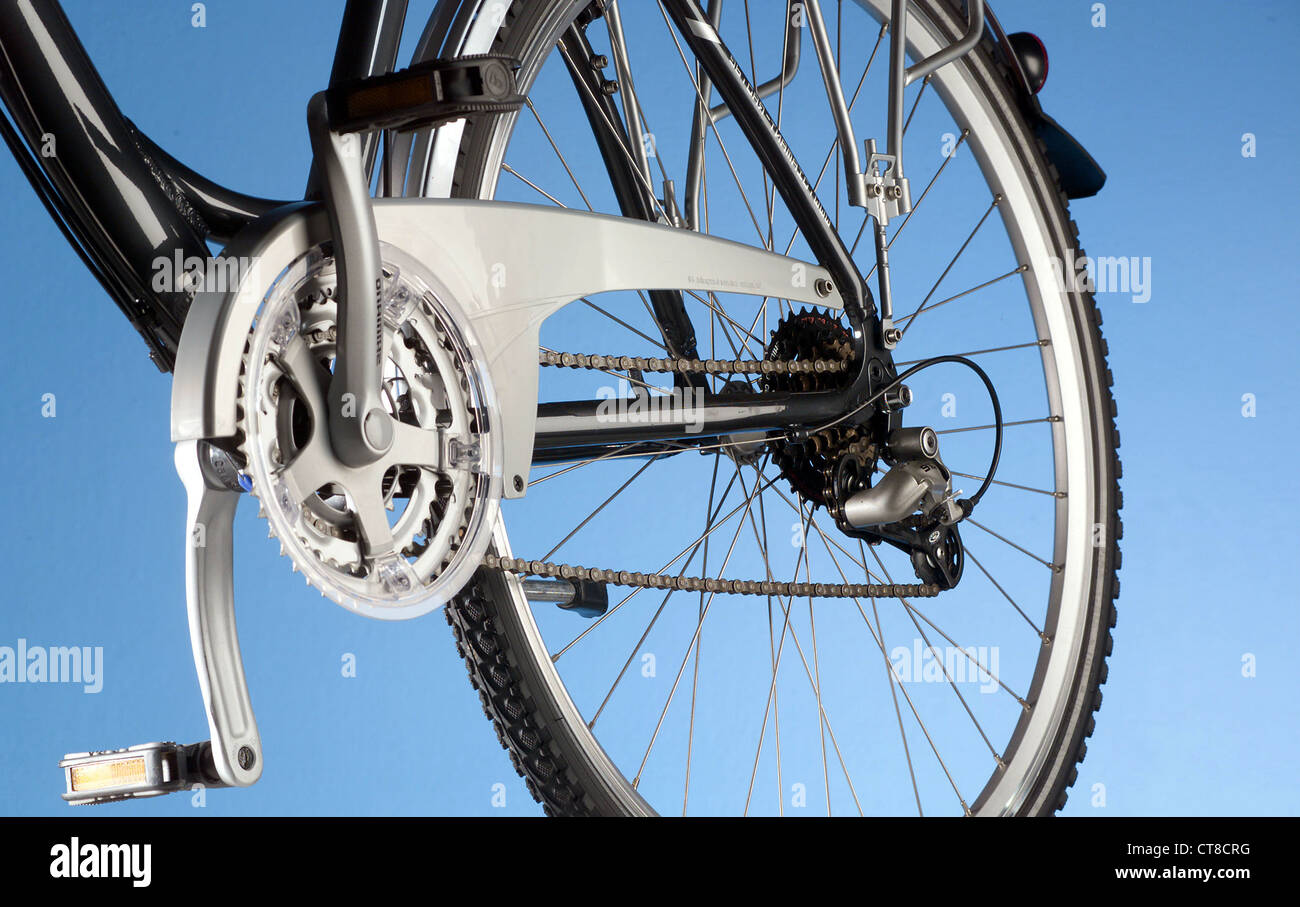 Rear wheel of a bicycle Stock Photo - Alamy