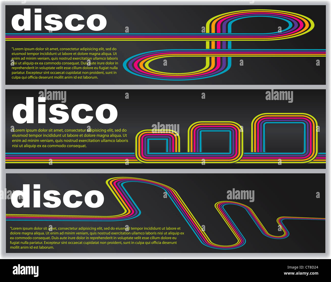 disco web banners Stock Photo - Alamy