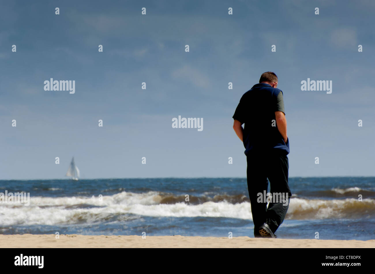 Walking on the beach Stock Photo - Alamy