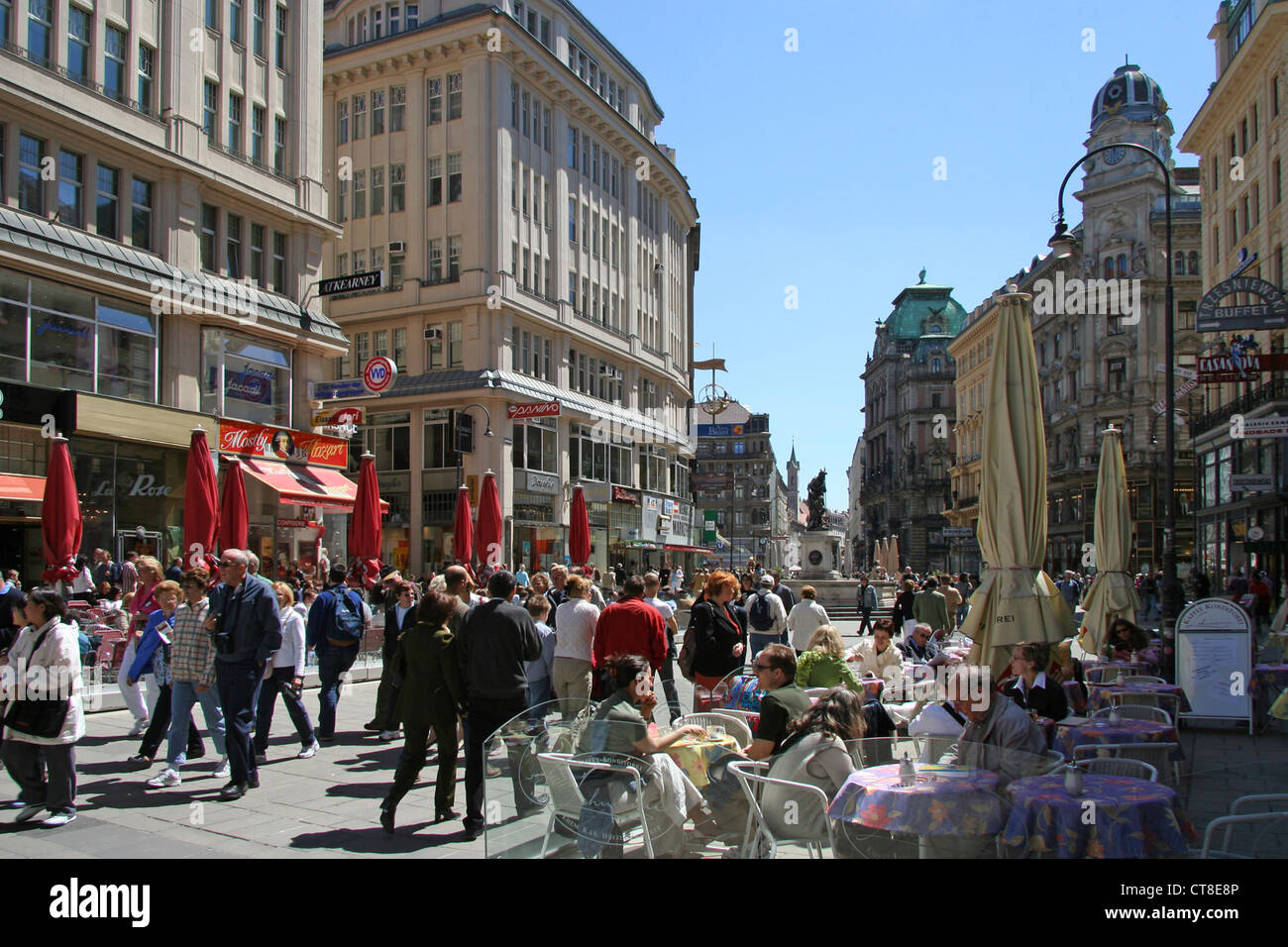 Vienna, Graben shopping street Stock Photo - Alamy