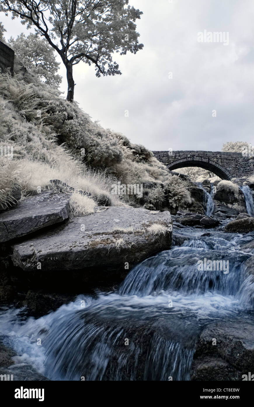 Three Shires Heads at Panniers Pool Bridge Stock Photo - Alamy