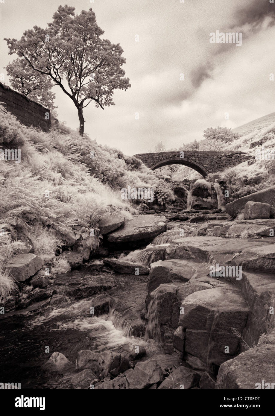Three Shires Heads at Panniers Pool Bridge Stock Photo - Alamy