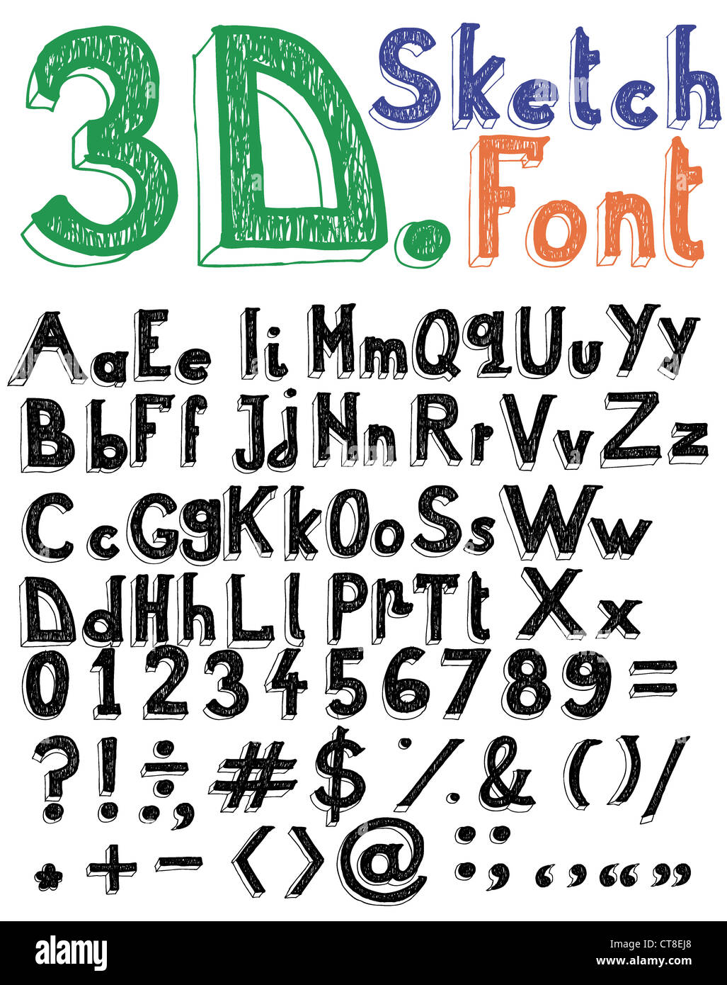 Complete font hi-res stock photography and images - Alamy