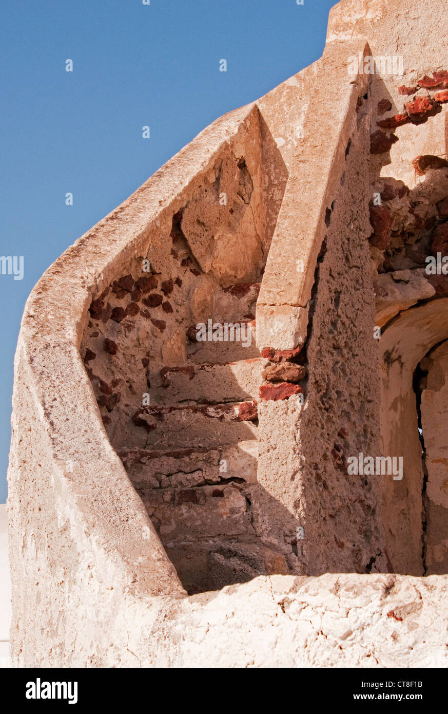 Old stone stairway, Oia, Santorini, Greece Stock Photo - Alamy