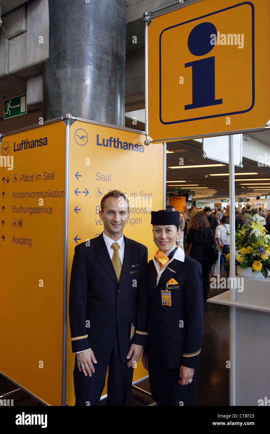 Lufthansa stewardess hi-res stock photography and images - Alamy