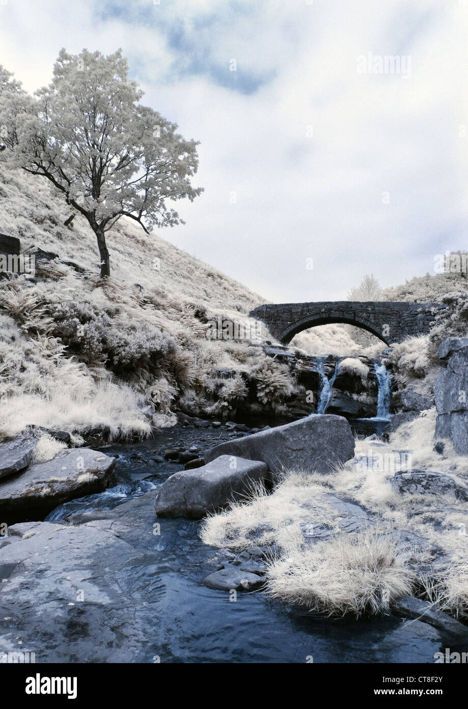 Three Shires Heads at Panniers Pool Bridge Stock Photo - Alamy