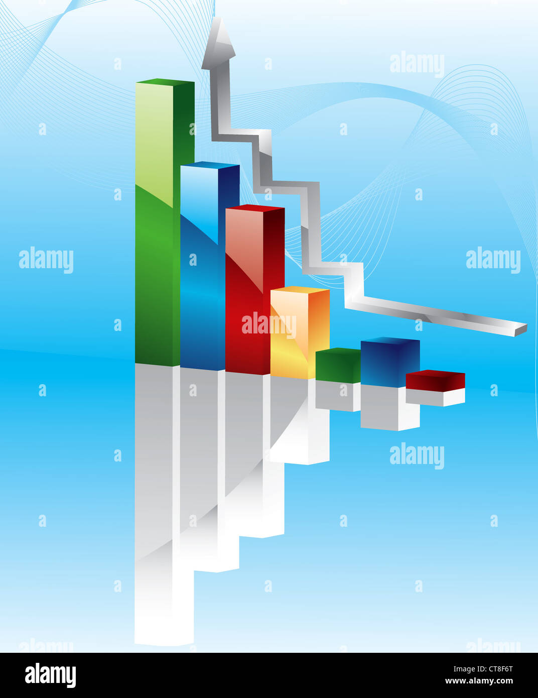 vector business graph Stock Photo - Alamy