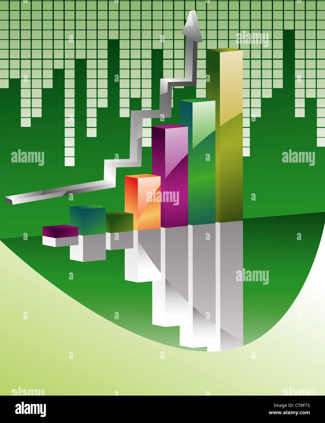 vector business graph Stock Photo - Alamy