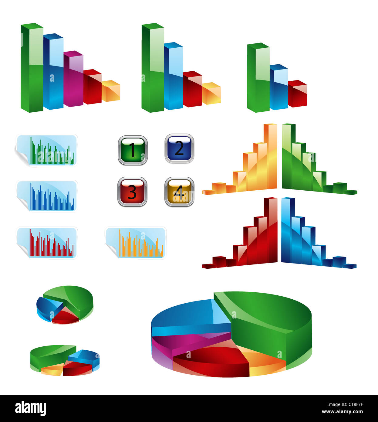 vector business graphs Stock Photo - Alamy