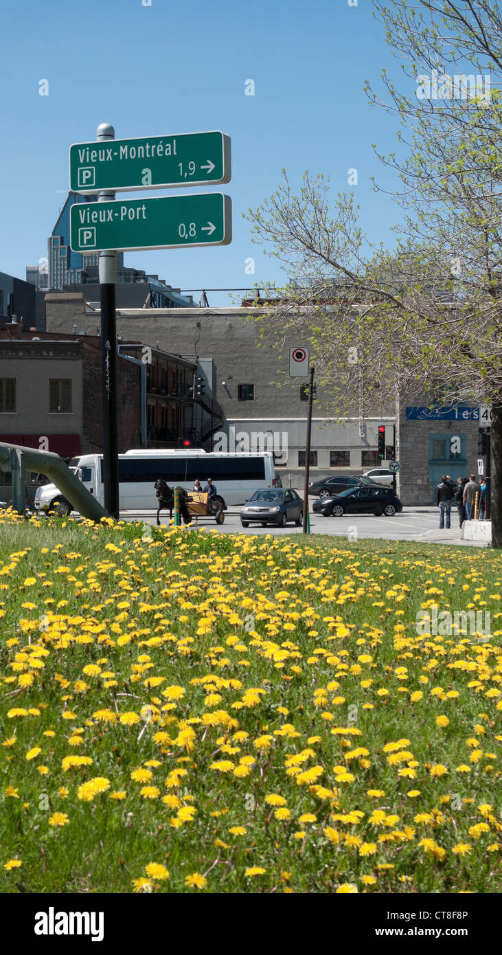 Quebec road signs hi-res stock photography and images - Alamy